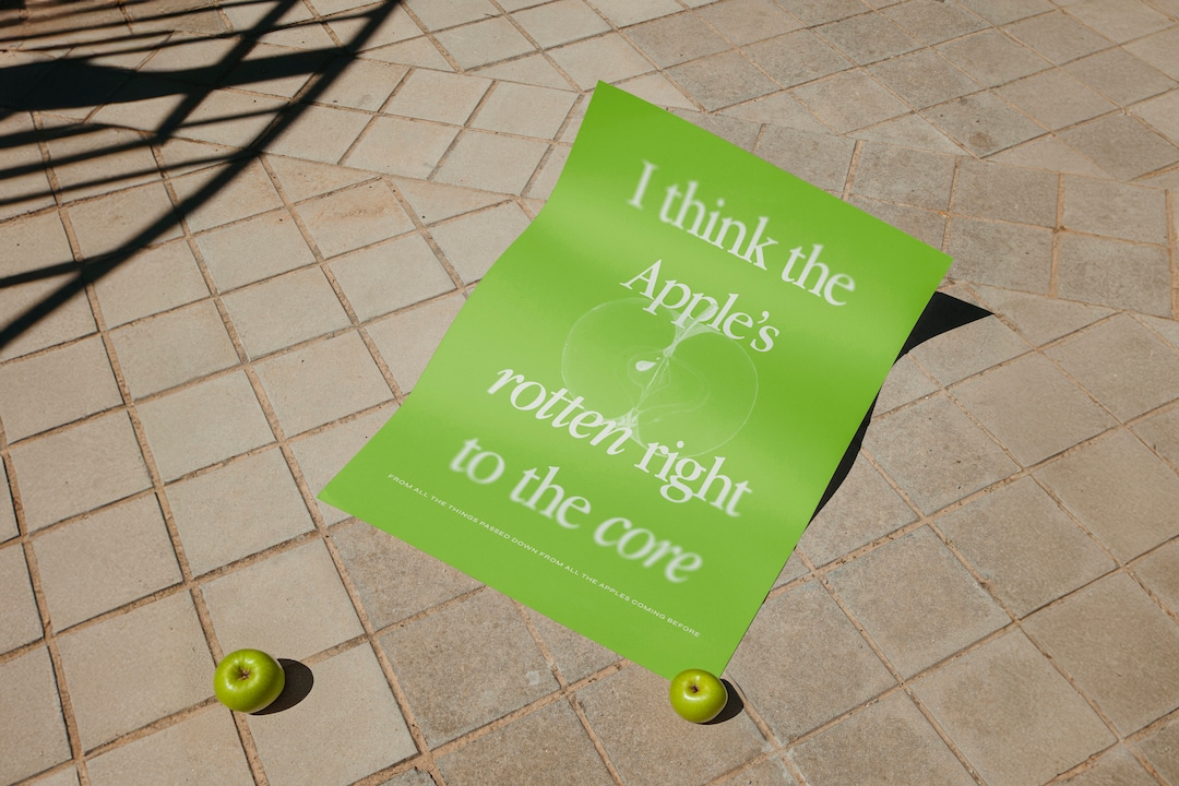 APPLE V1 Charli XCX Lyrics, Digital Download, Retro Apple Font, BRAT ...