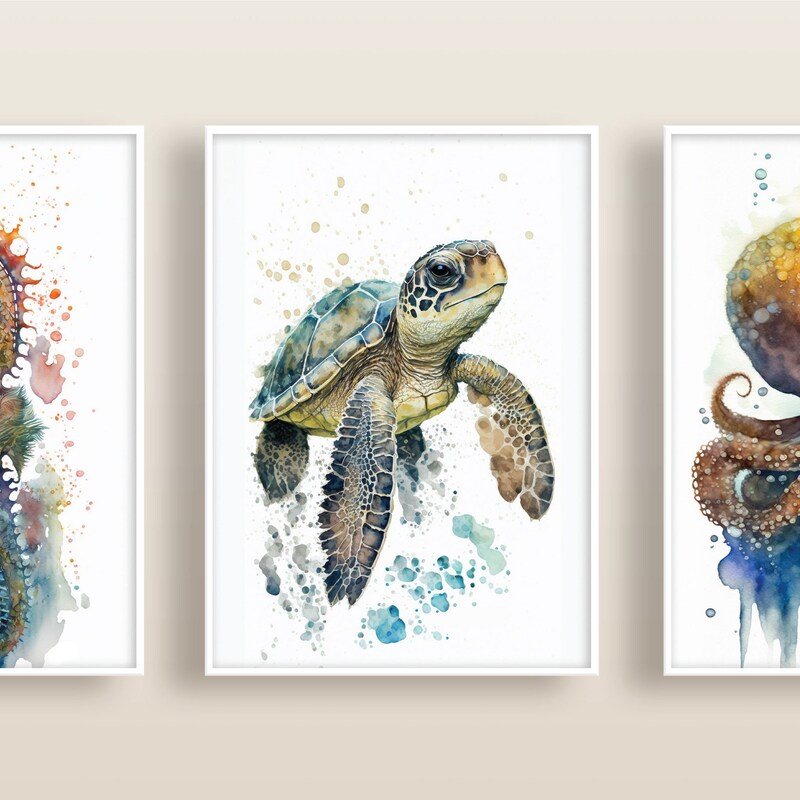 Ocean Animal Art - Etsy