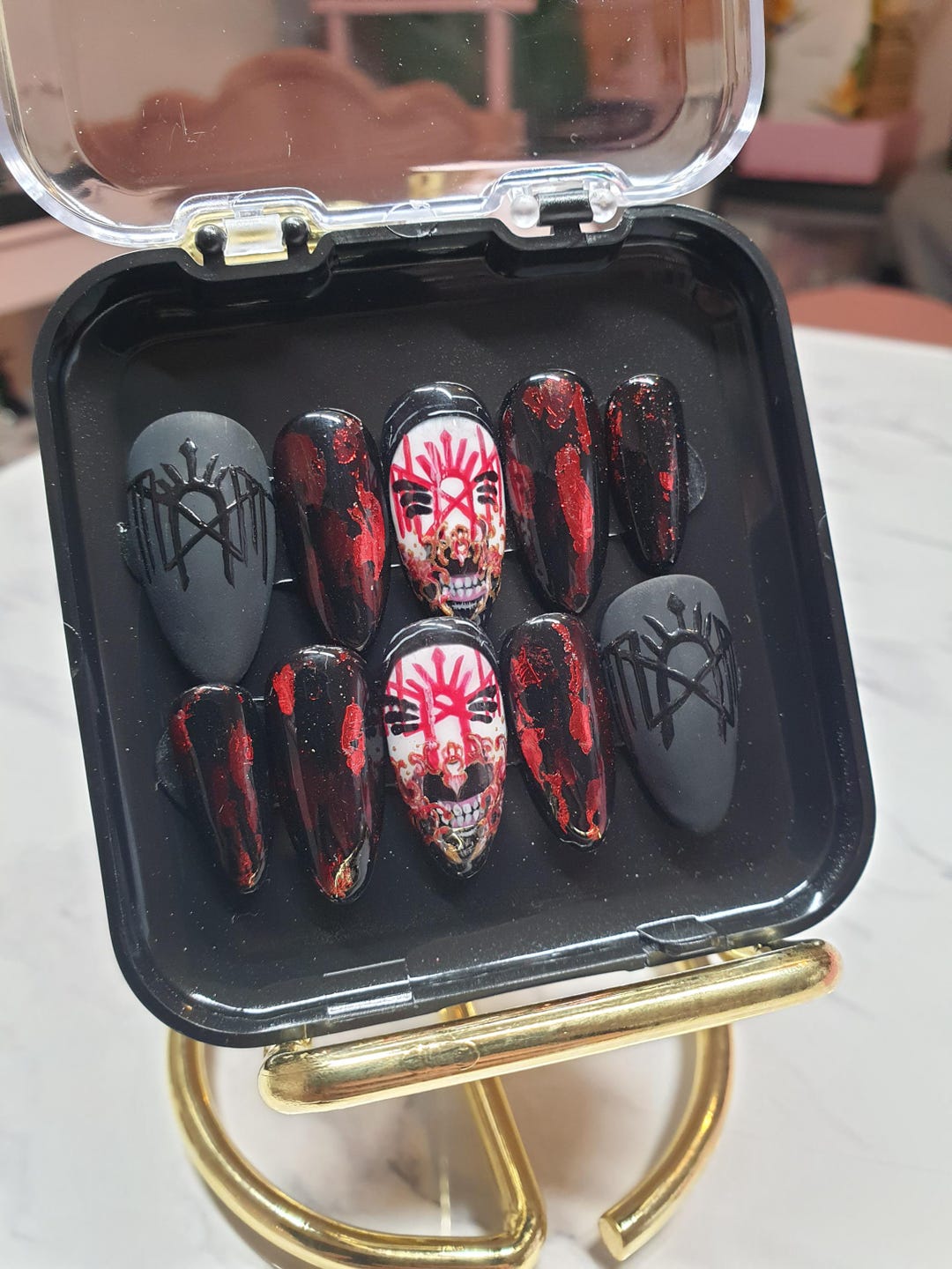 Sleep Token Custom Press on Nails - Etsy UK