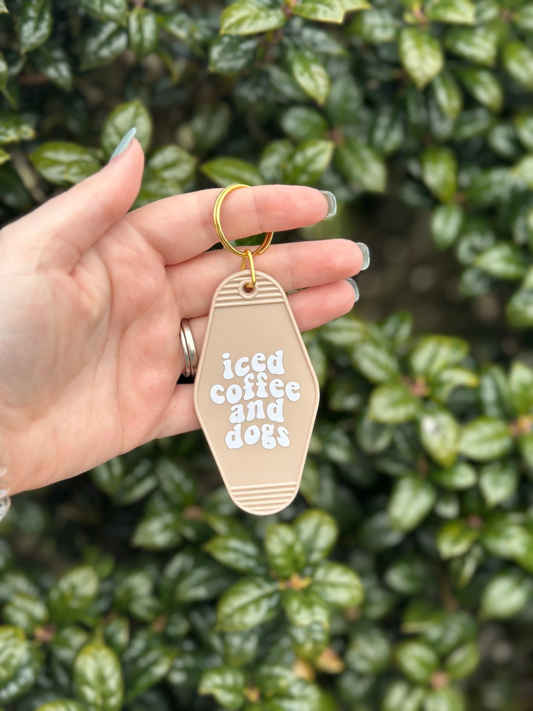 Retro Motel Keychain | Iced Coffee & Dogs | Retro Hotel Keychain | Iced ...