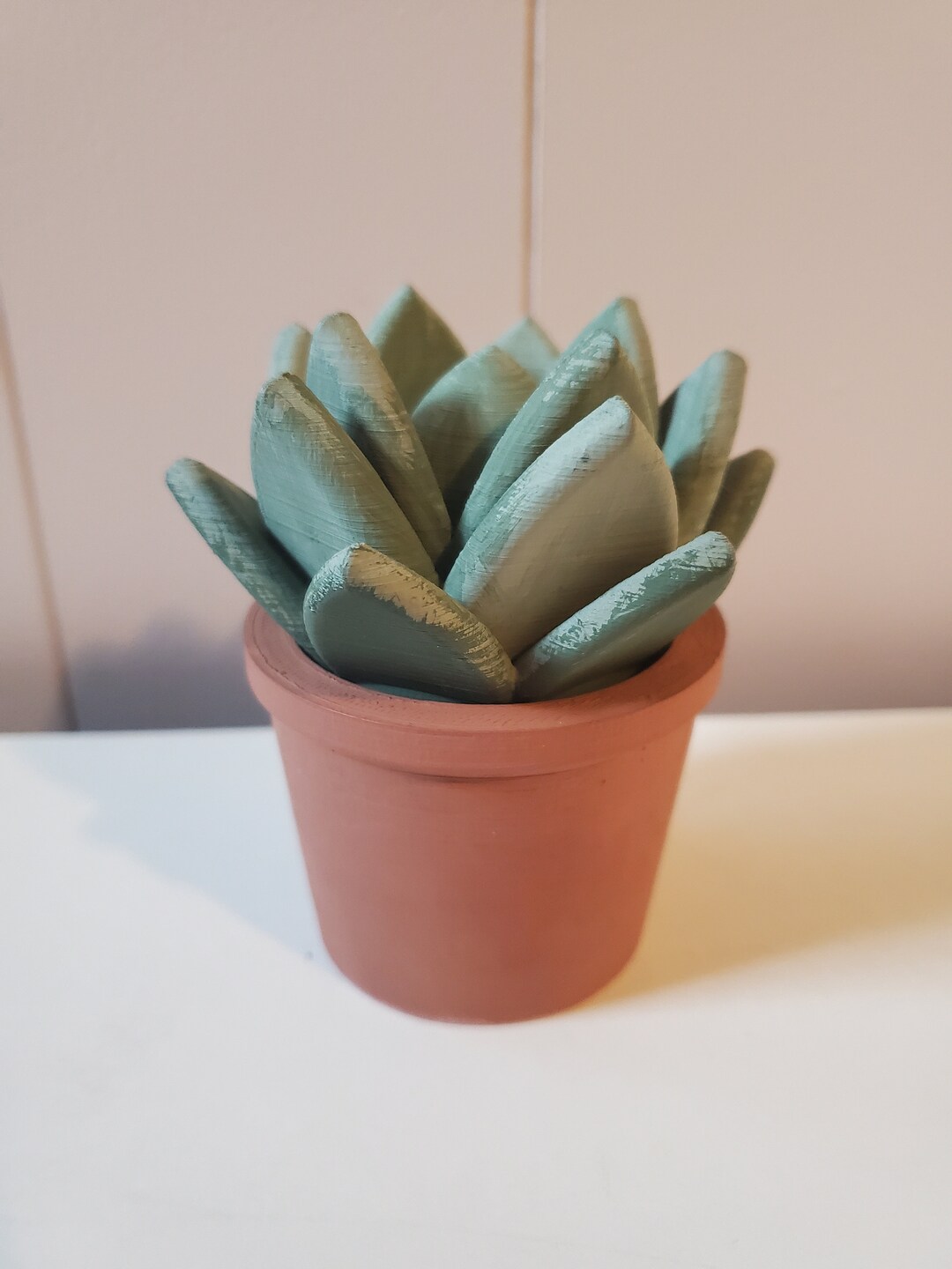 Succulent 3D Printed Hand-painted Decor - Etsy