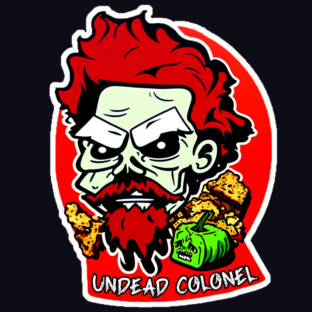 Undead Colonel Zombie Sticker for Fans of Fast Food and - Etsy