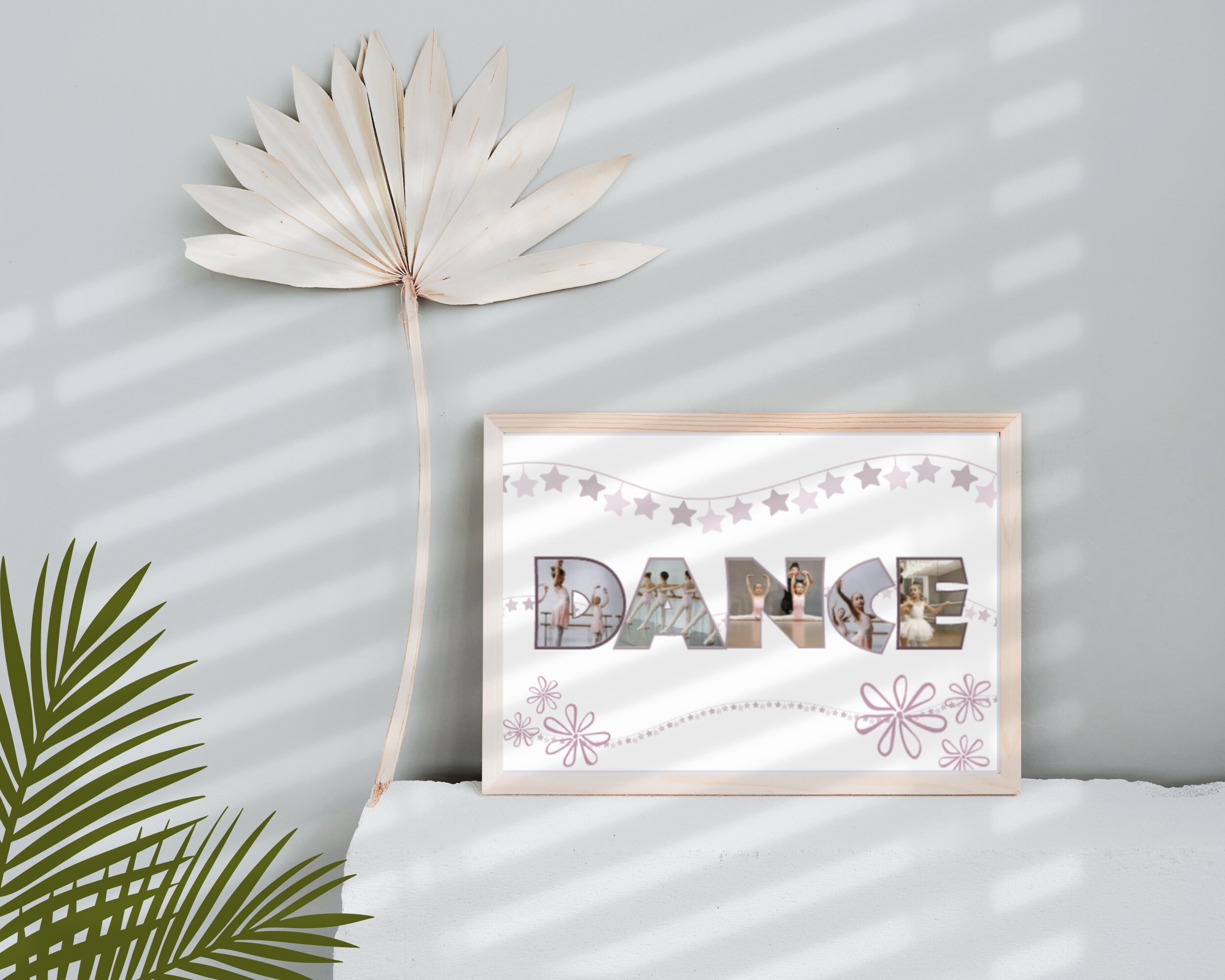 5 Editable DANCE Word Templates Girls/teens Recital Photo Collage ...