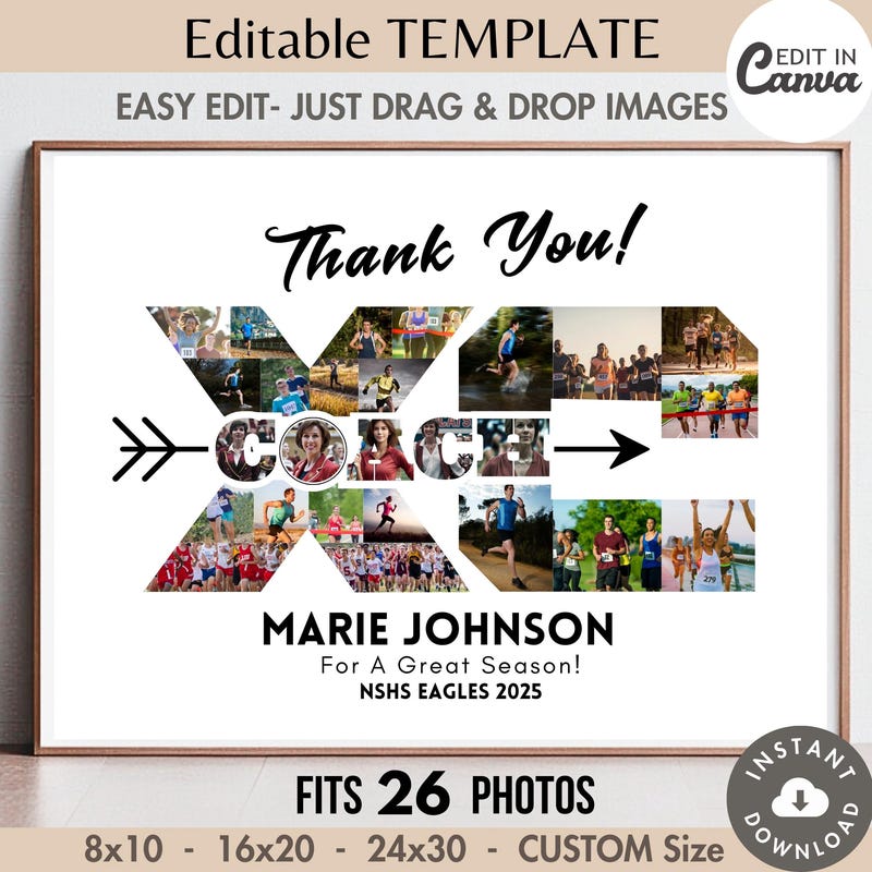 Thank You Collage Frame - Etsy