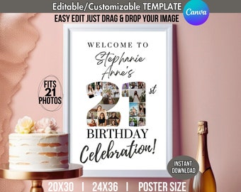 Editable Photo Collage Gift Aesthetic Photo Collage Pic - Etsy