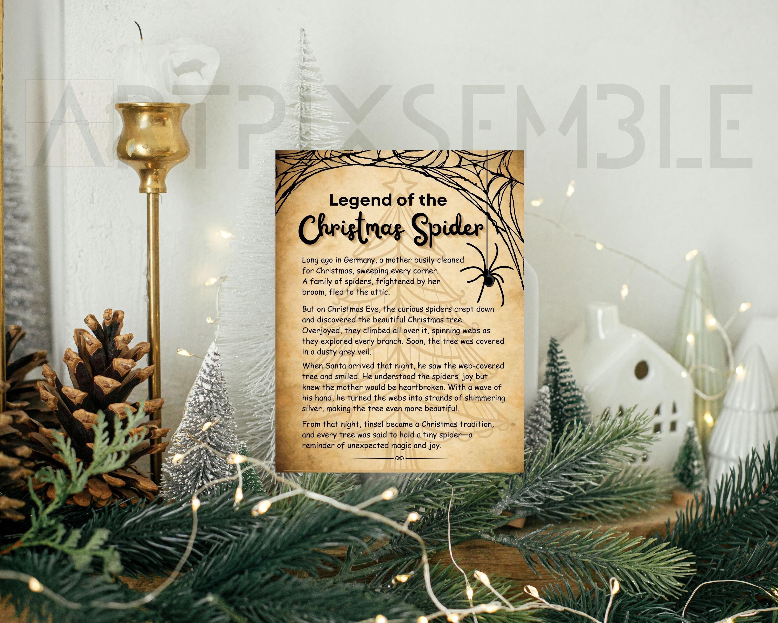 The Legend of the Christmas Spider PDF Print & JPG File Digital ...