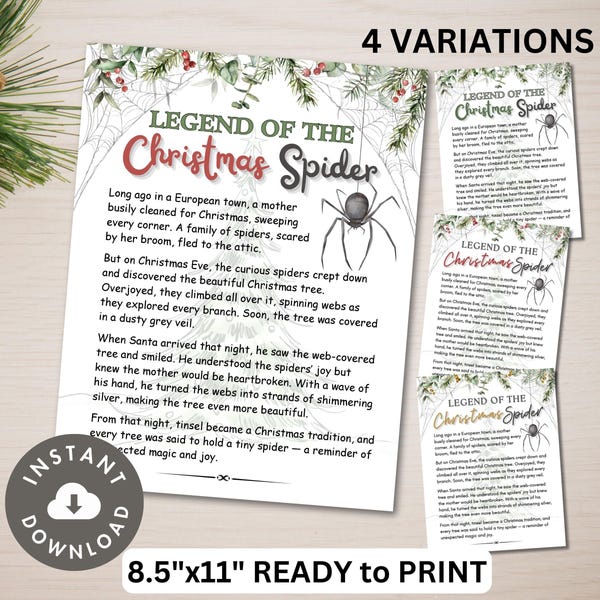 Spider Ornament - Etsy