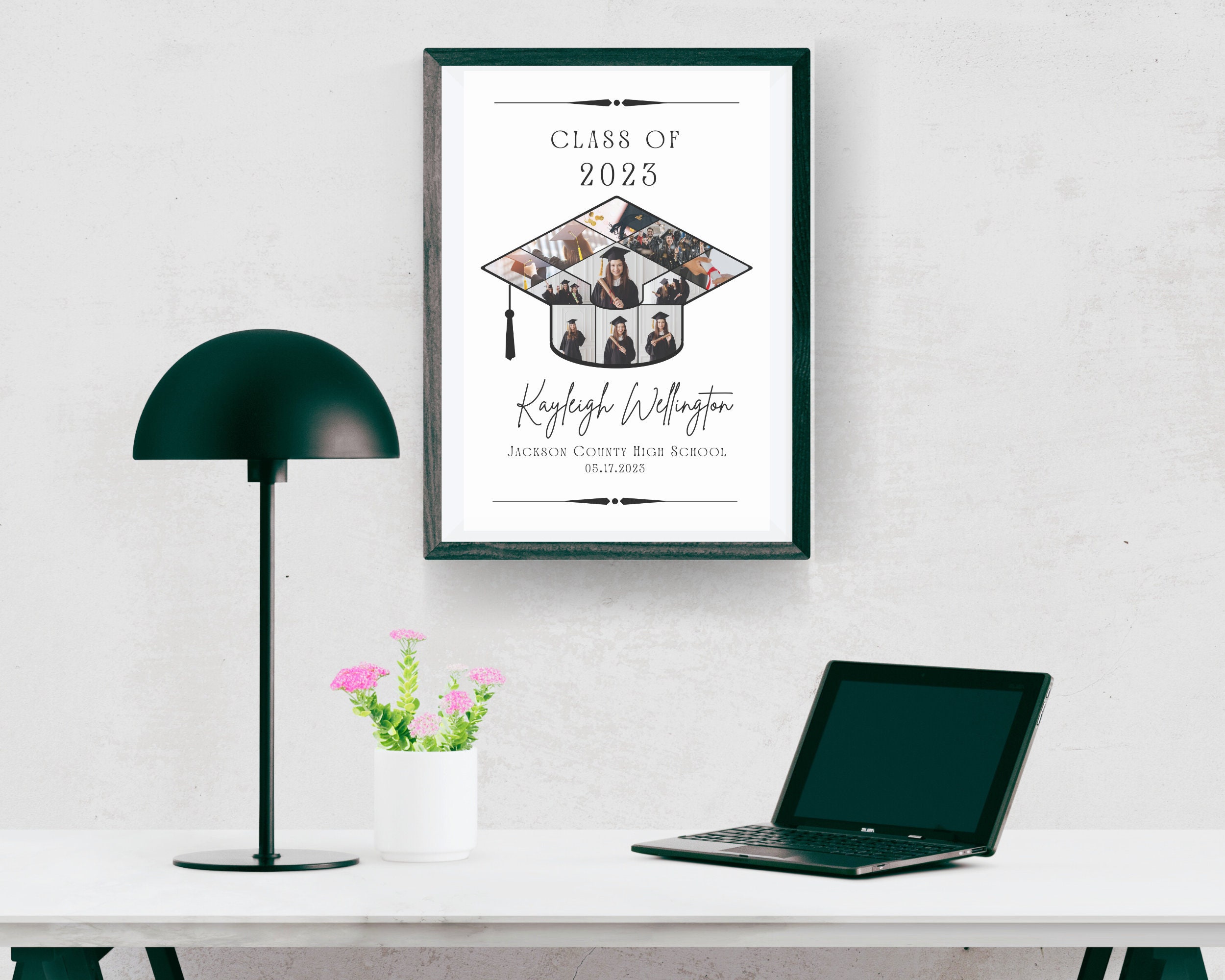 16x20 Graduation Cap Portrait Photo Collage Wall Poster Art - Etsy