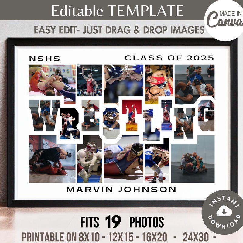 Custom Wrestling Picture - Etsy