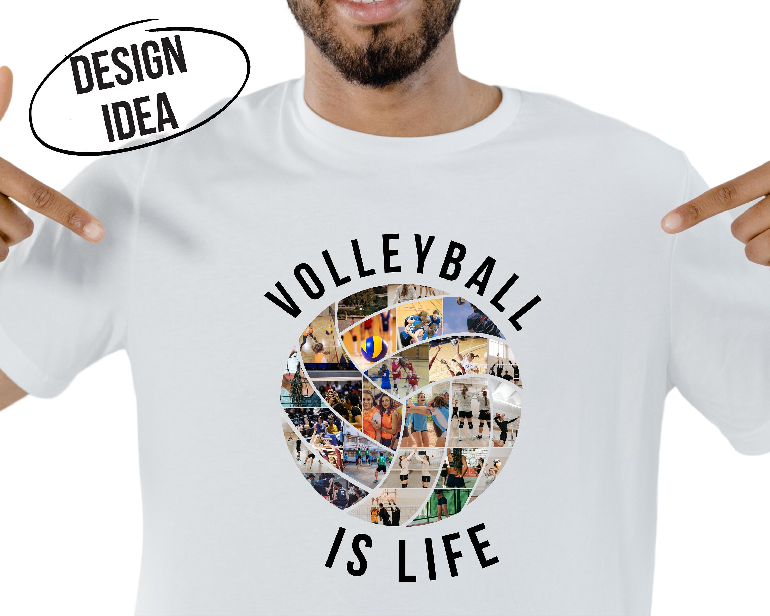 VOLLEYBALL Photo Collage Frame TEMPLATE Sports Team Poster - Etsy