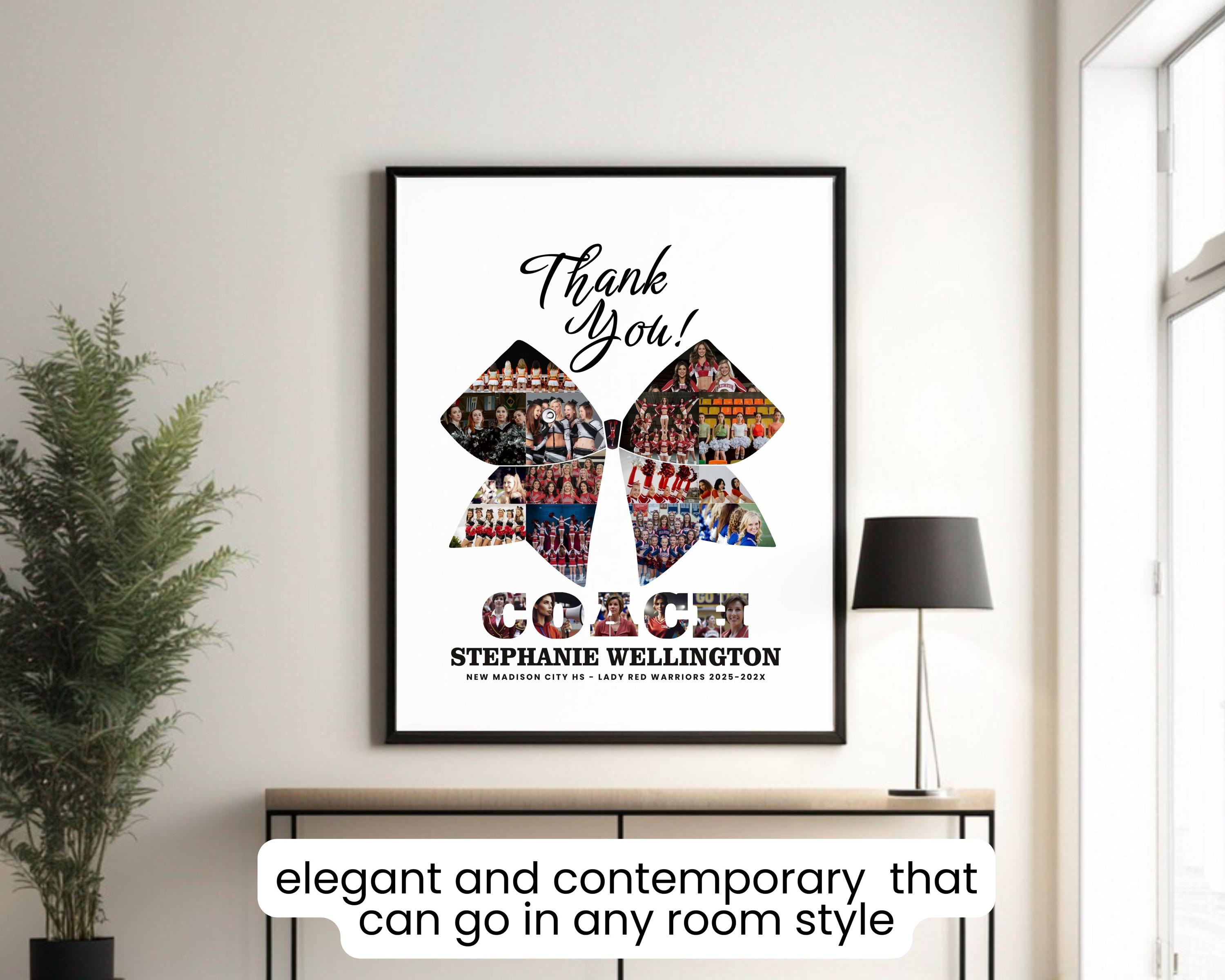 Editable CHEER Coach Signing Board TEMPLATE, Custom Printable Hair Bow ...