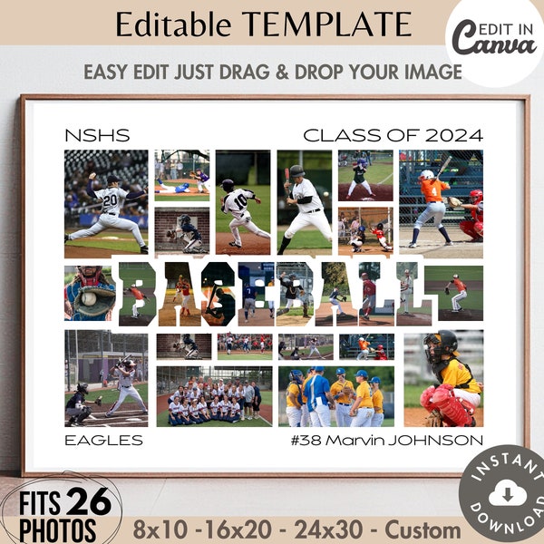 Baseball Collage - Etsy