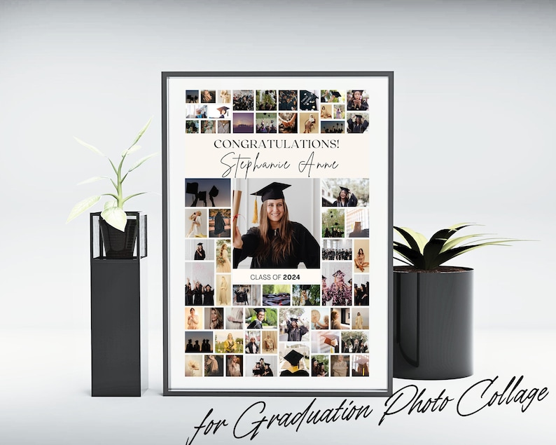 60-picture Photo Collage TEMPLATE, Any Occasion Printable Big ...