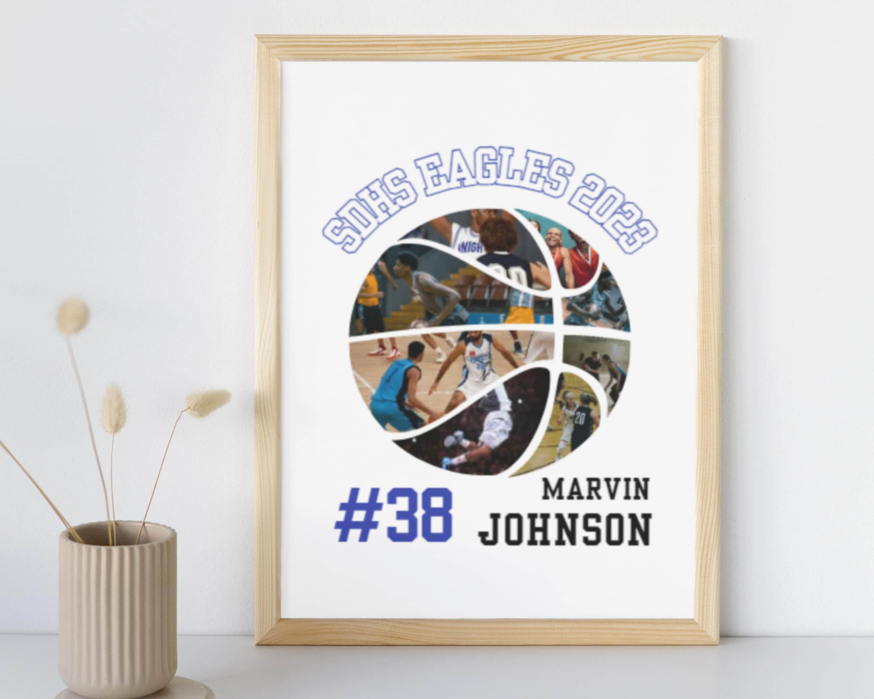 BASKETBALL Photo COLLAGE Canva Template Sports Team Design Basketball ...