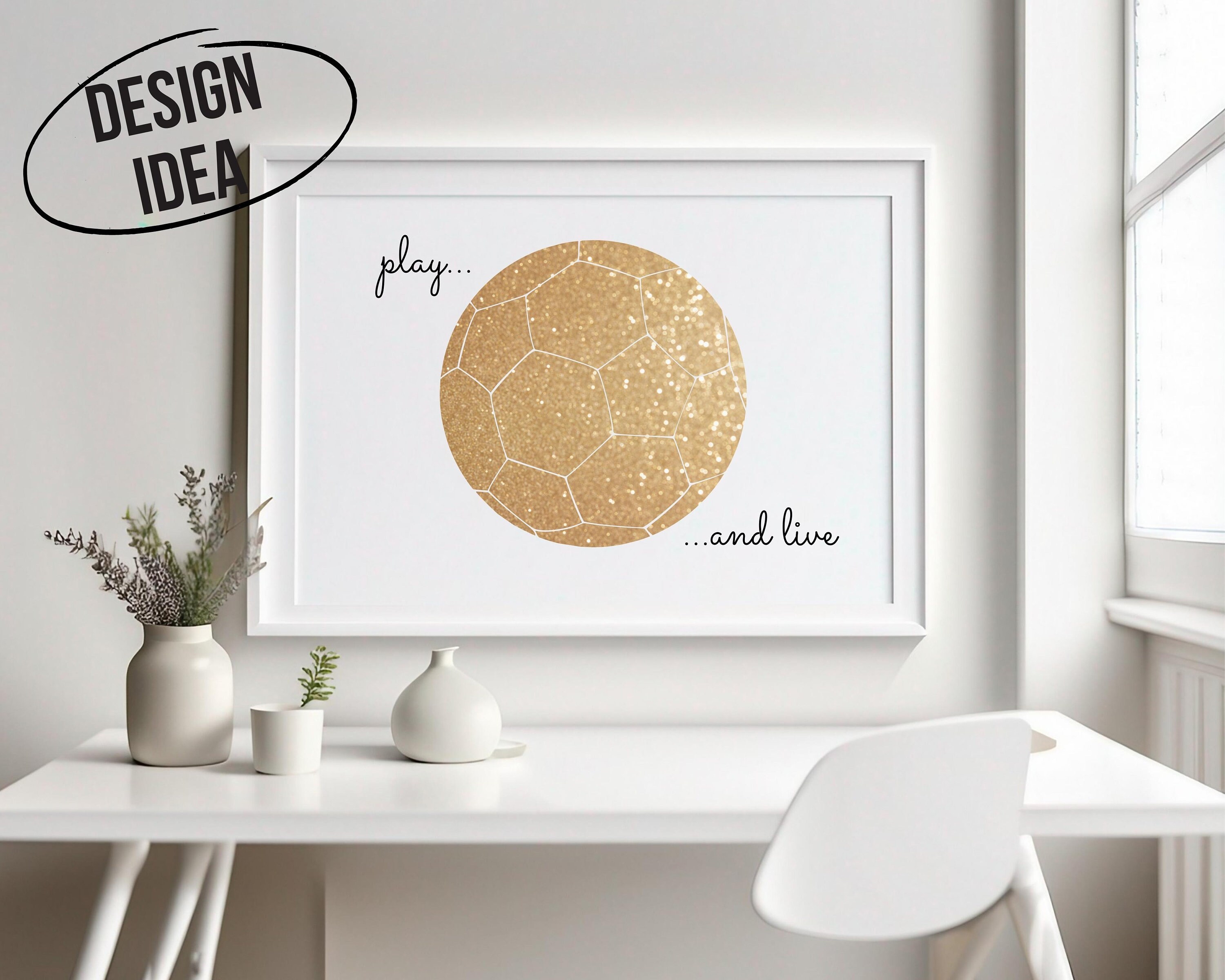 SOCCER Ball Photo Frame TEMPLATE Sports Design Football Team - Etsy