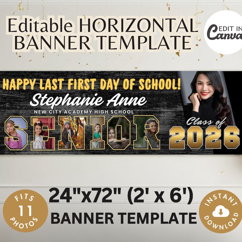 Senior Banner 2x6 - Etsy