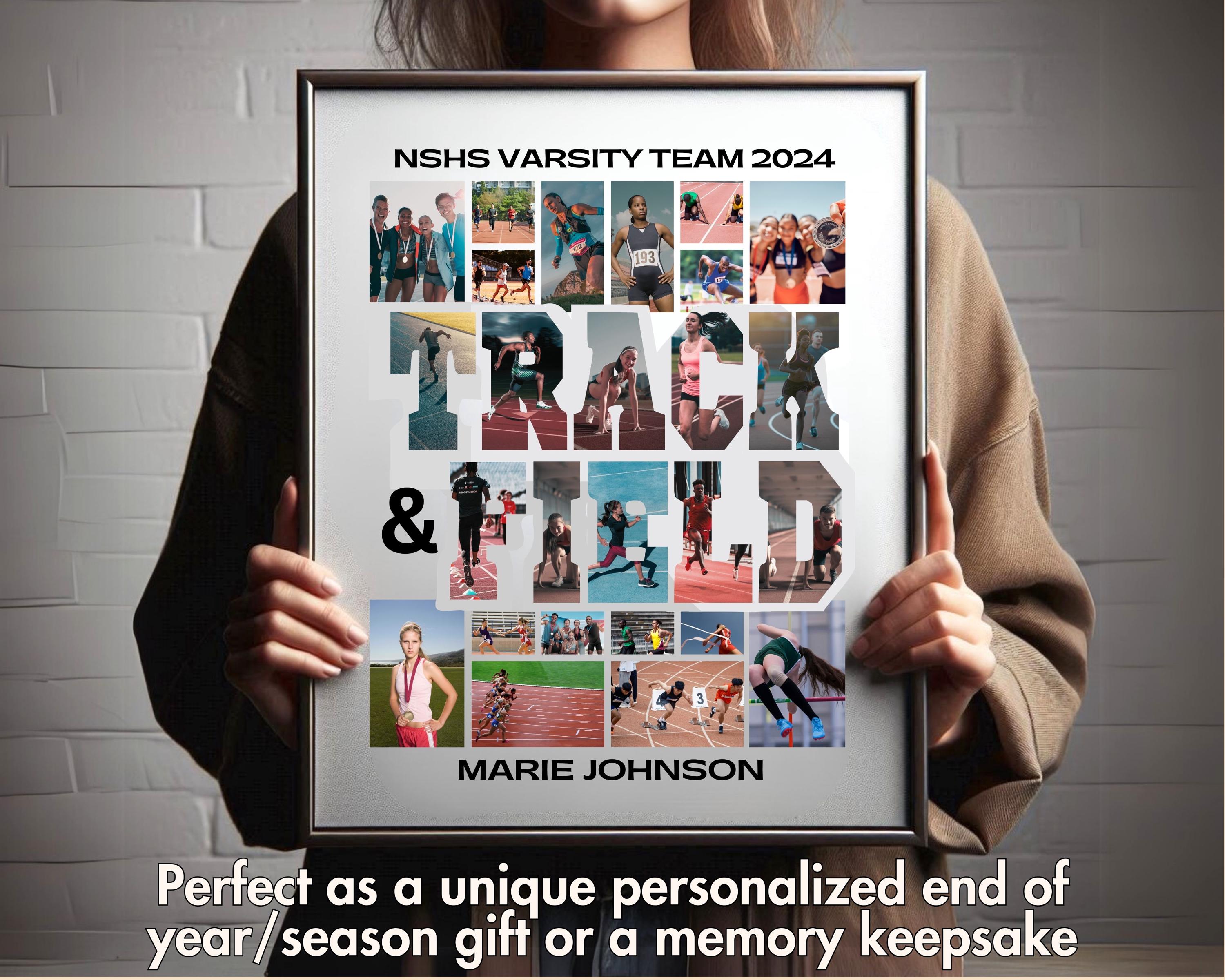 Track & Field Word Photo Collage Canva TEMPLATE Varsity Sports Poster ...