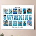 Editable 20-photo SWIMMING Collage Canva TEMPLATE Sports Team Poster ...