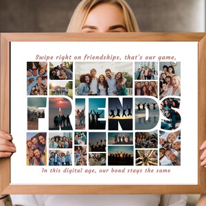Editable 26-photo FRIENDS Collage TEMPLATE Custom DIY Printable ...