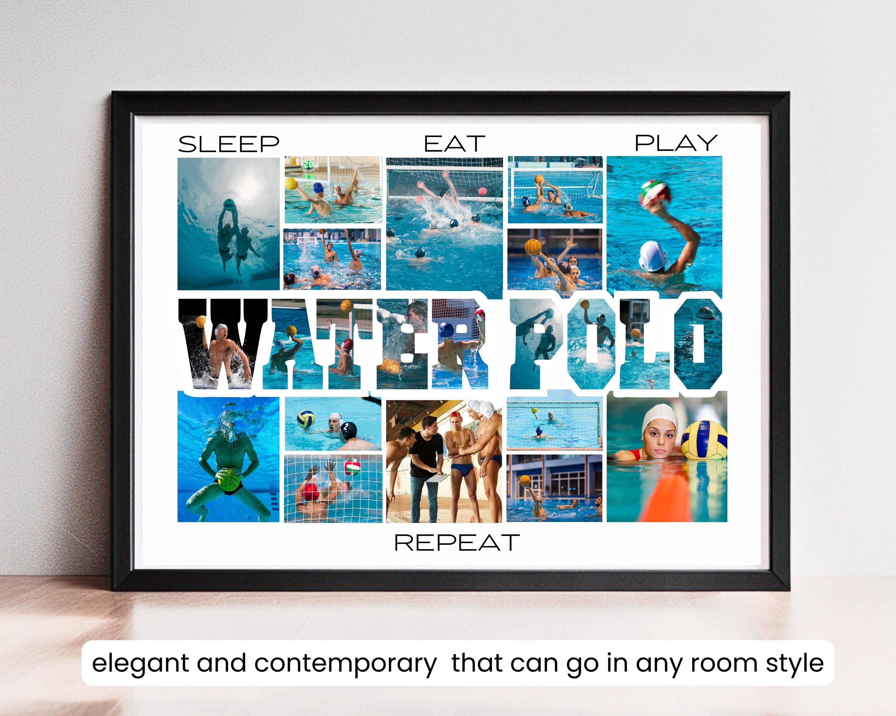 Water Polo Team Photo Collage Template: Senior Night Gift (digital ...