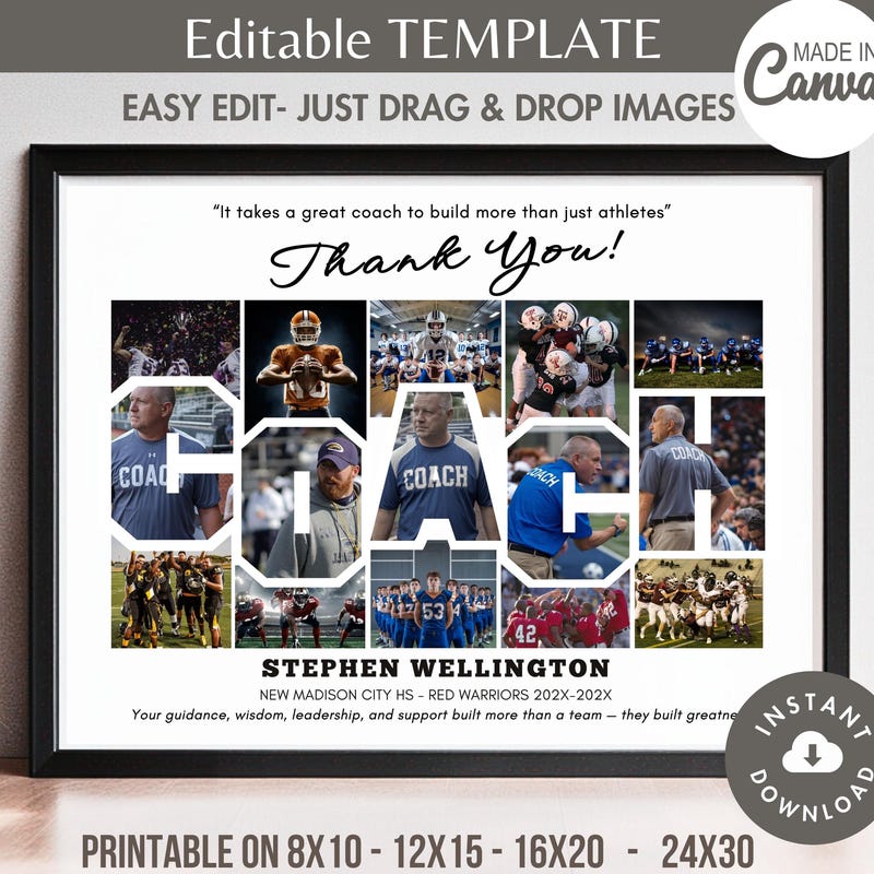 Coach Canva Poster - Etsy