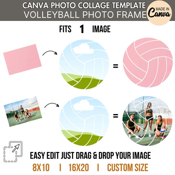 Volleyball Poster Template Canva - Etsy