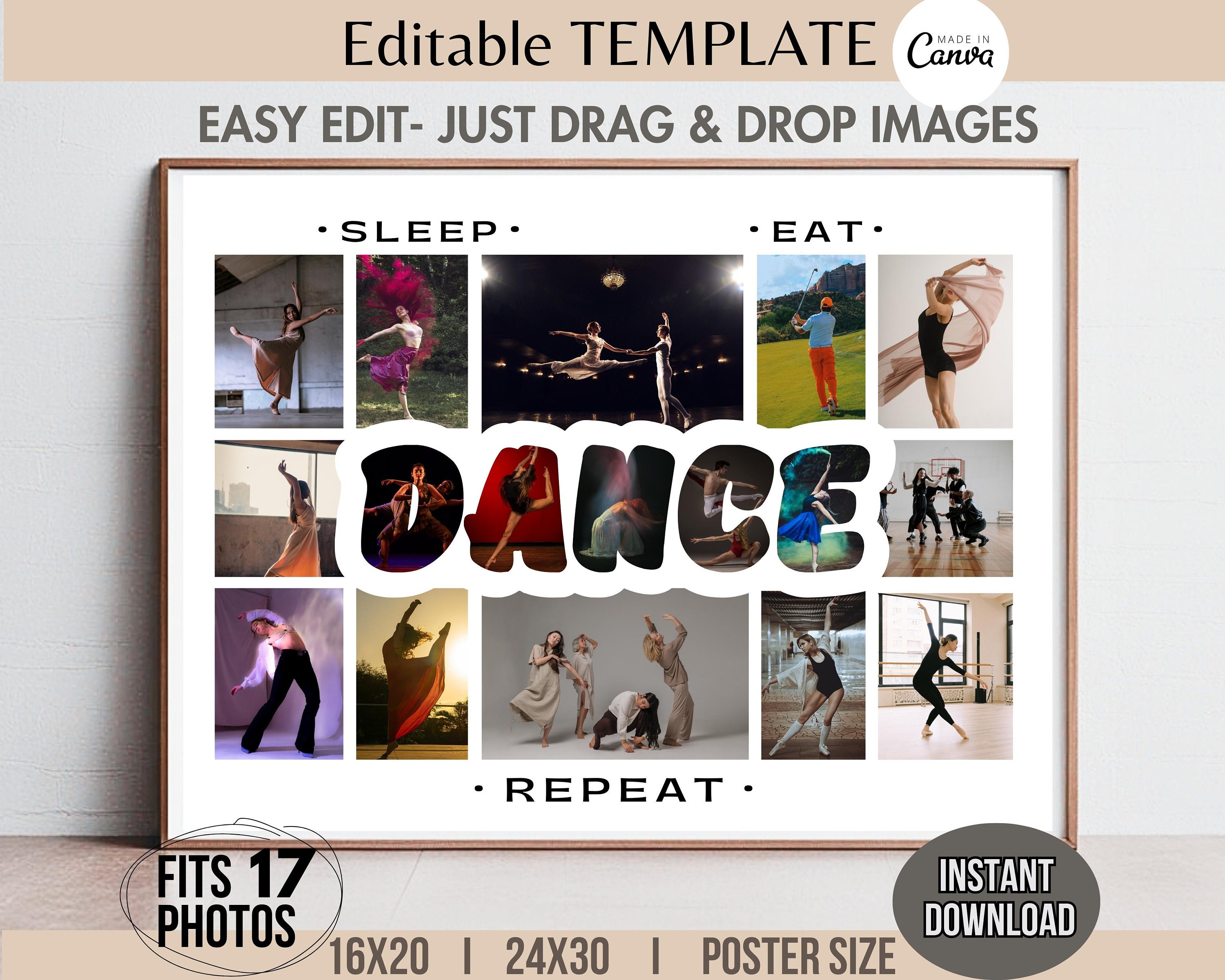 Dance Collage Background