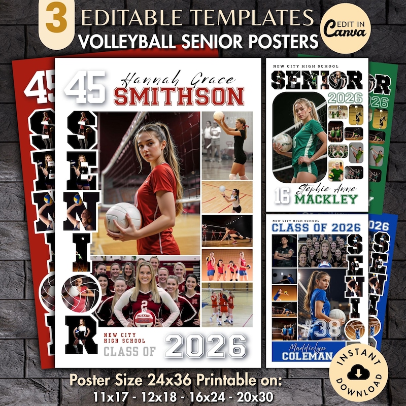 Volleyball Senior Night Posters - Etsy