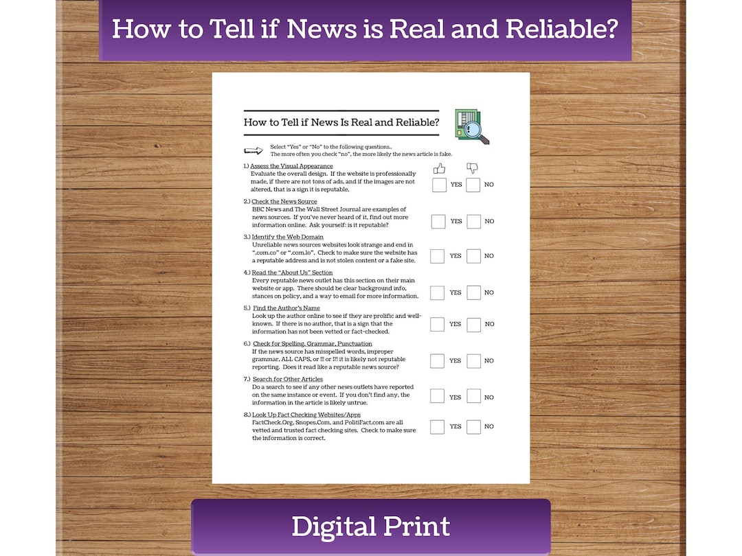How to Tell If News is Real and Reliable Worksheet, Political Anxiety ...