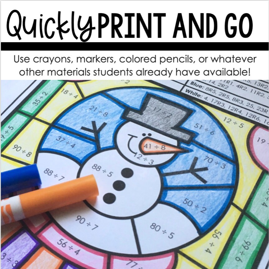 Winter Math Activities - Etsy