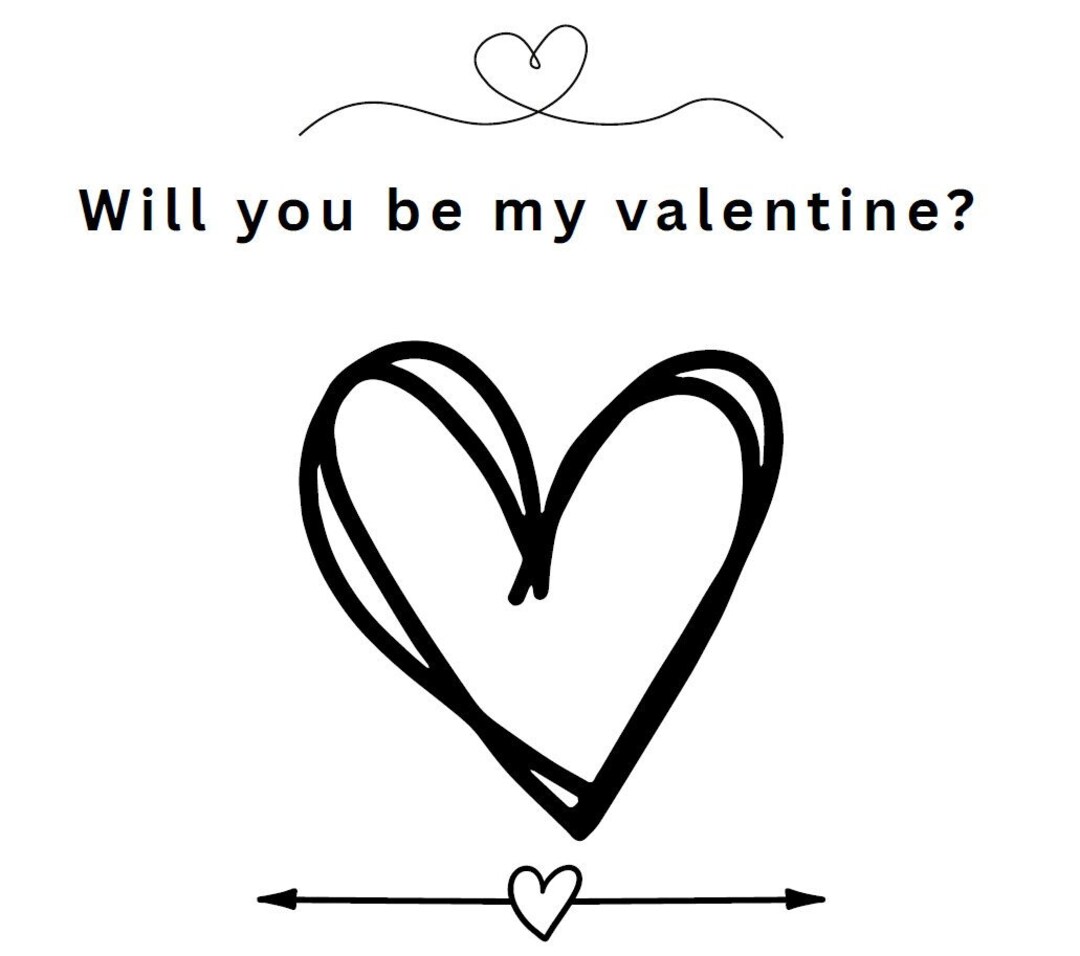 Will You Be My Valentine - Etsy