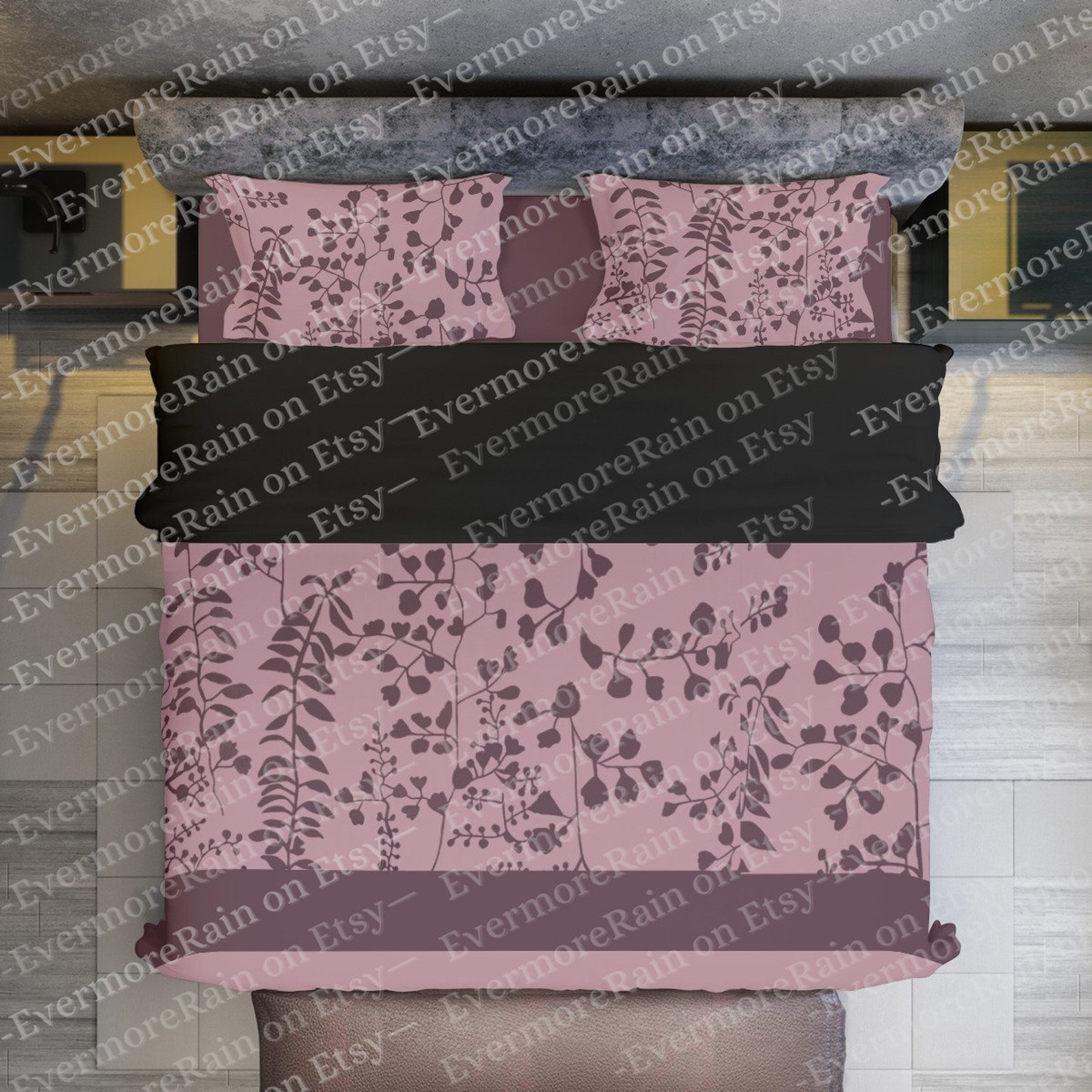 Bella's Bedding (twin, Full, Queen) Twilight Reddish-purple Plant ...