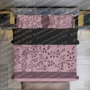 Bella's Bedding (twin, Full, Queen) Twilight Reddish-purple Plant ...