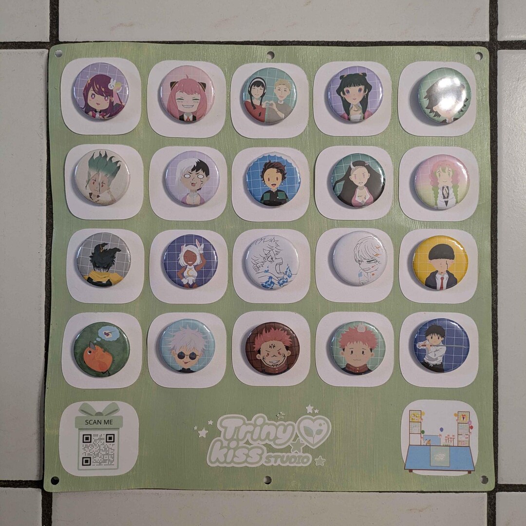 Anime Character Badges - Etsy