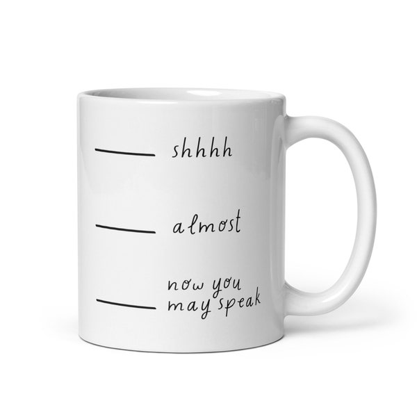 Shhh Coffee Mug - Etsy