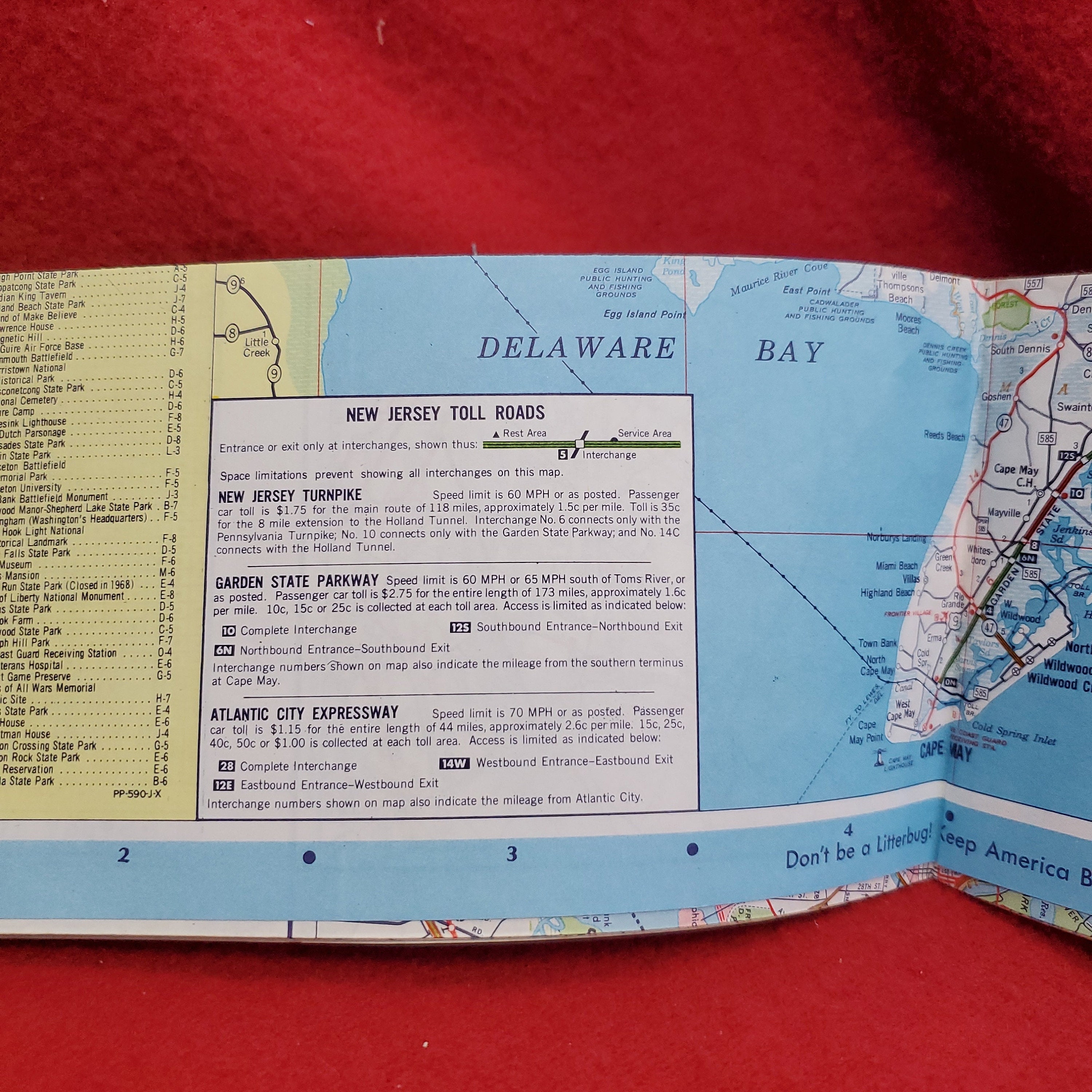 Vintage 1968 map New Jersey by the H.M. Gousha Co. 24s - Etsy