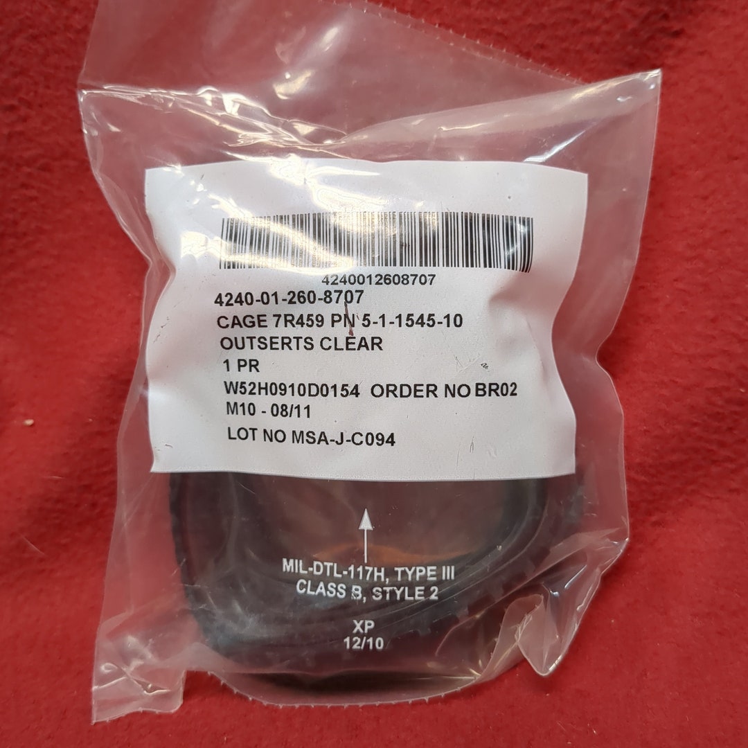 NOS US Army M-10 Outserts Clear Lens 03s Cbrn2-20 - Etsy