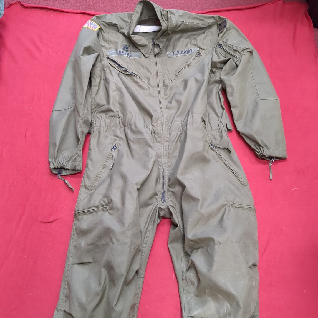 US Army Large Regular CVC Improved Coveralls Type I Olive - Etsy