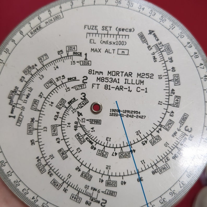 Vintage Fuze Set Whiz Wheel 81mm Mortar M252 23s22 - Etsy