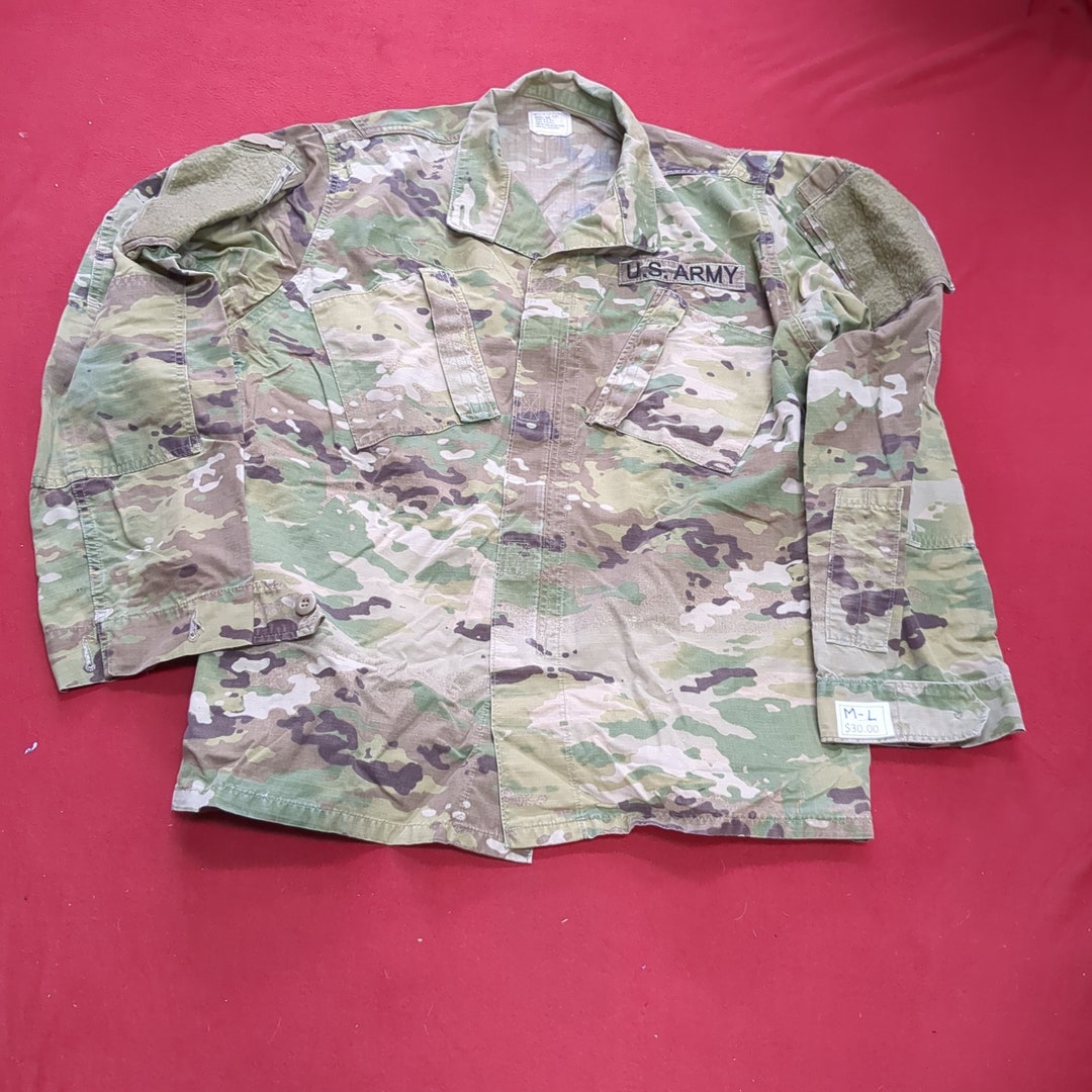 Us Army Medium Long Uniform Top Ocp Pattern Good Condition 18o9 - Etsy