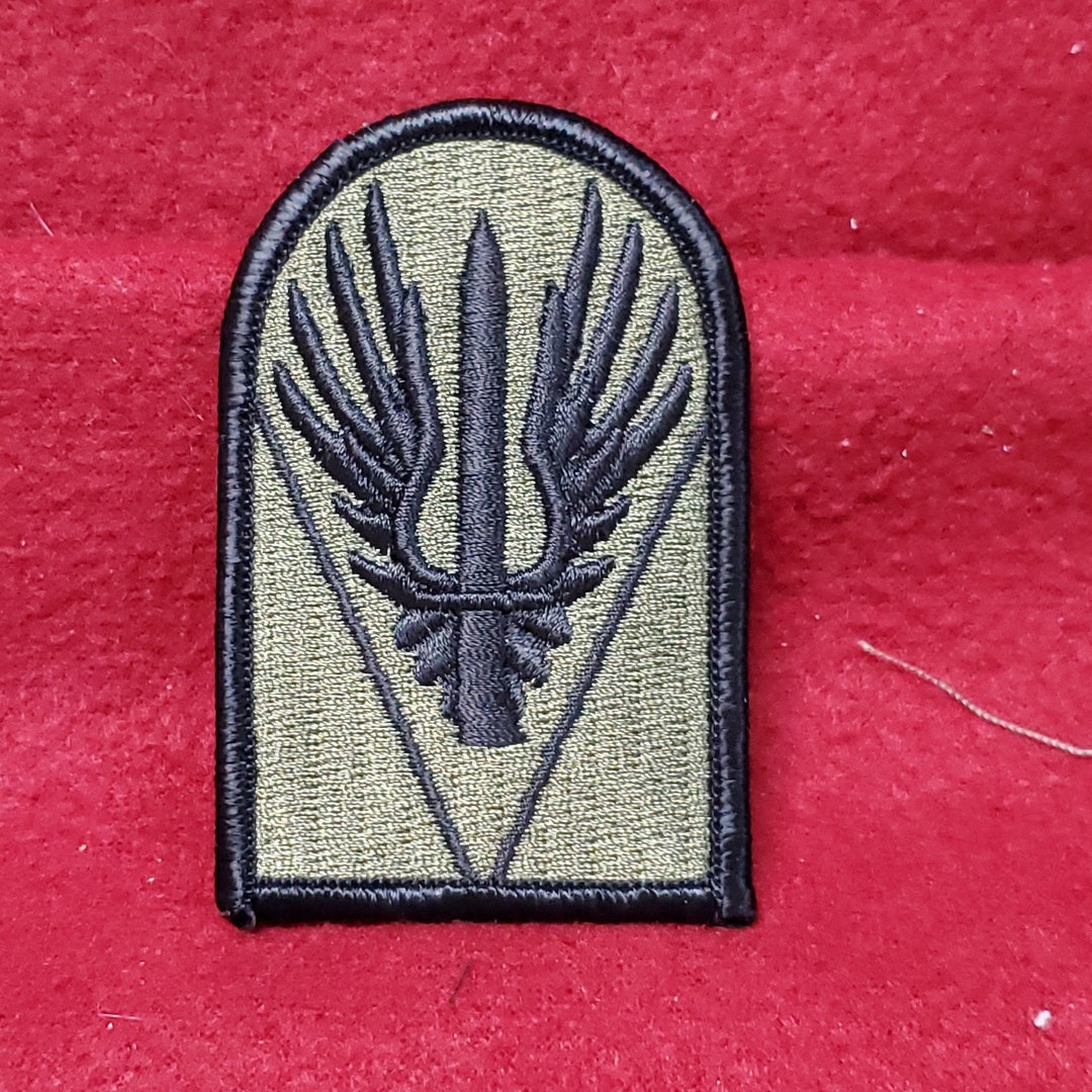 US Army JOINT READINESS Center Patch Subdued Od Black Sew on Bdu ...