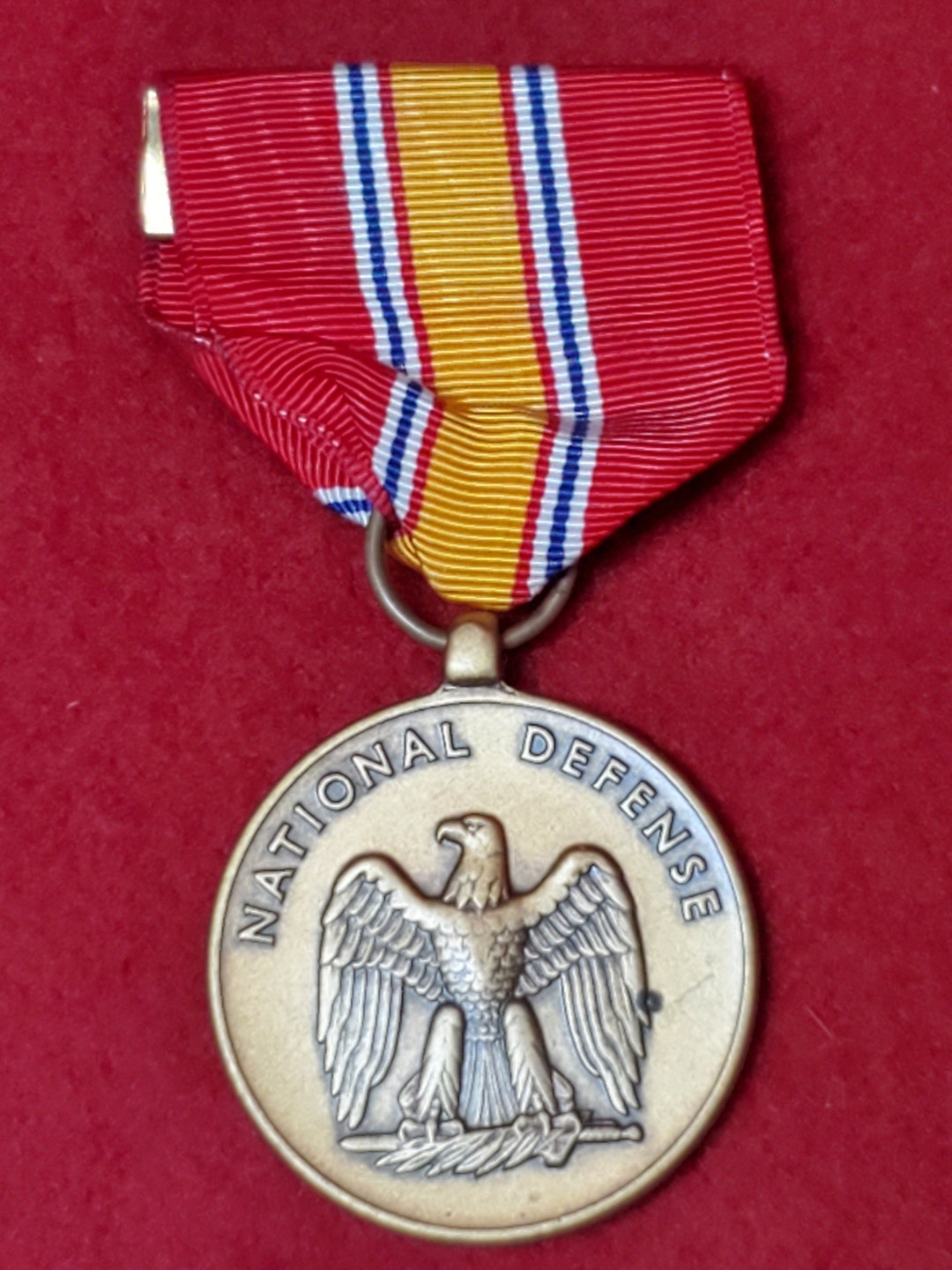 VINTAGE US Army NATIONAL Defense Award Full Size Medal 06o90 - Etsy