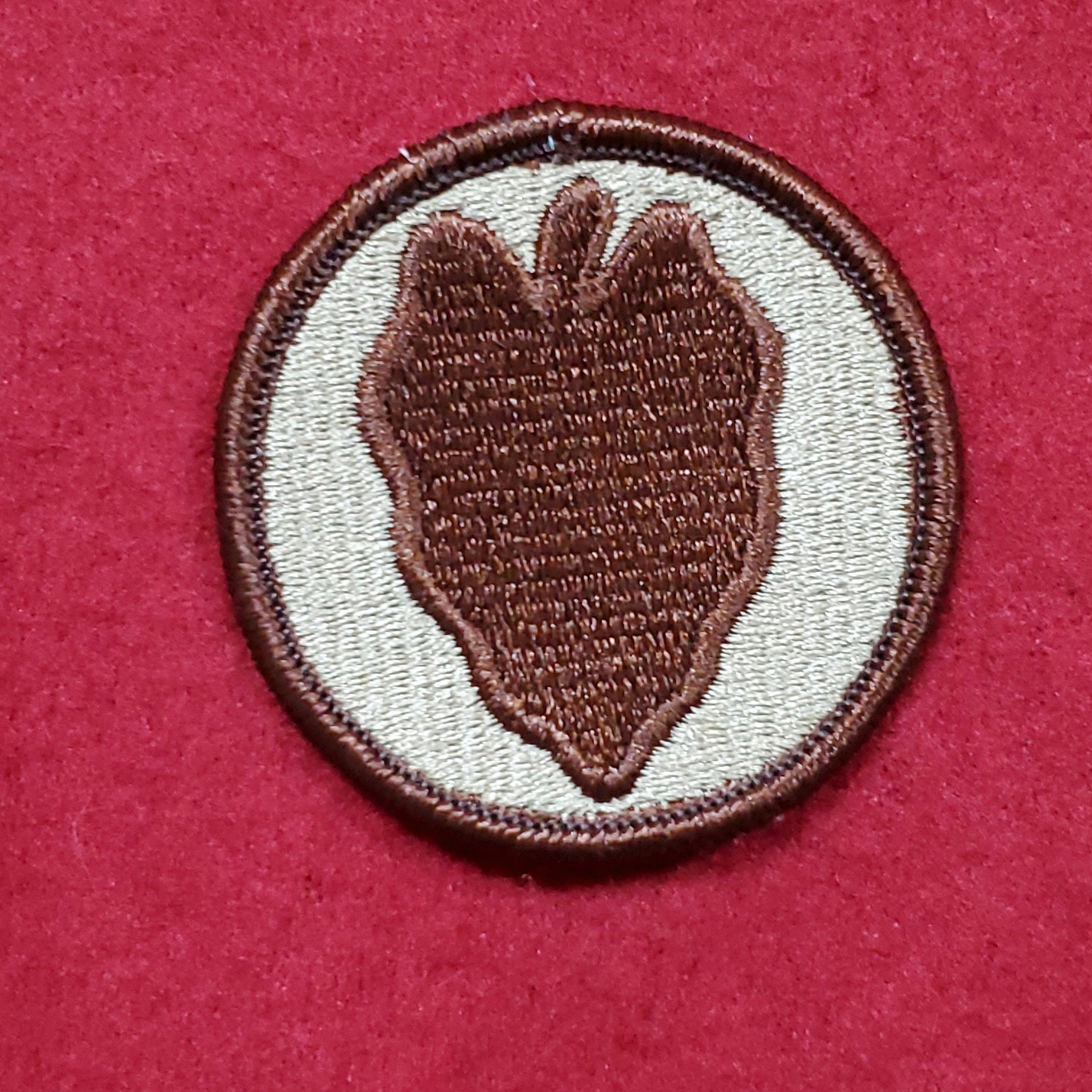 VINTAGE US Army 24TH Infantry Division Patch Sew Dcu Desert Camo 05o4 ...