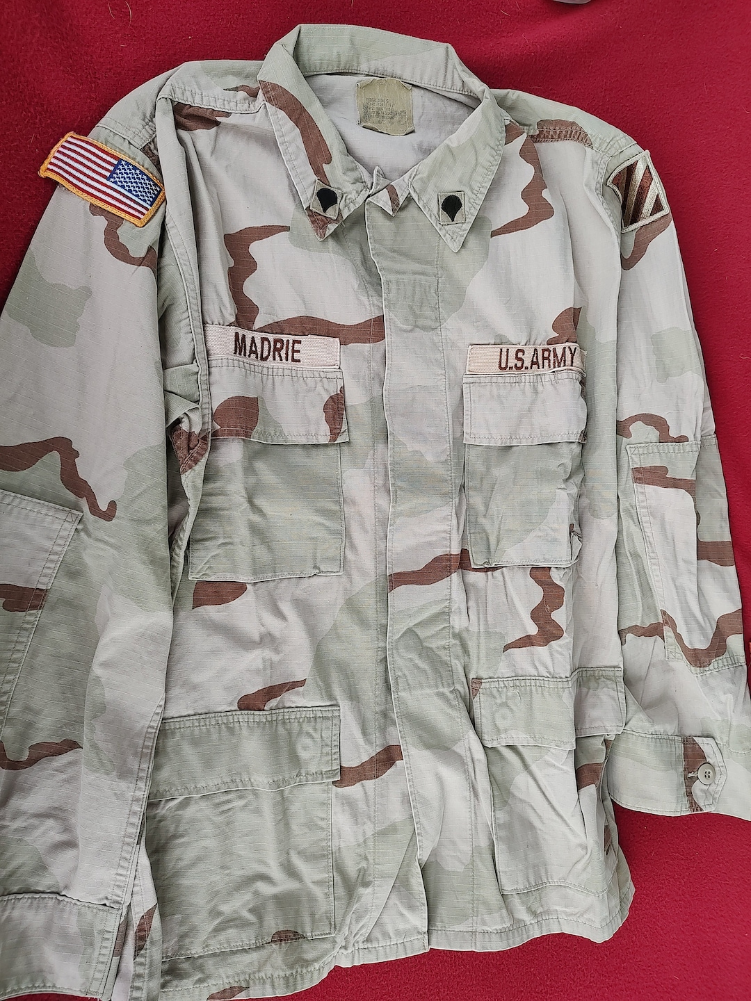 US Army DCU Desert Camo Blouse Size Medium Regular 08s21 - Etsy