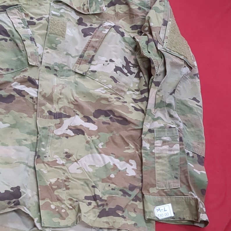 Us Army Medium Long Uniform Top Ocp Pattern Good Condition 18o10 - Etsy