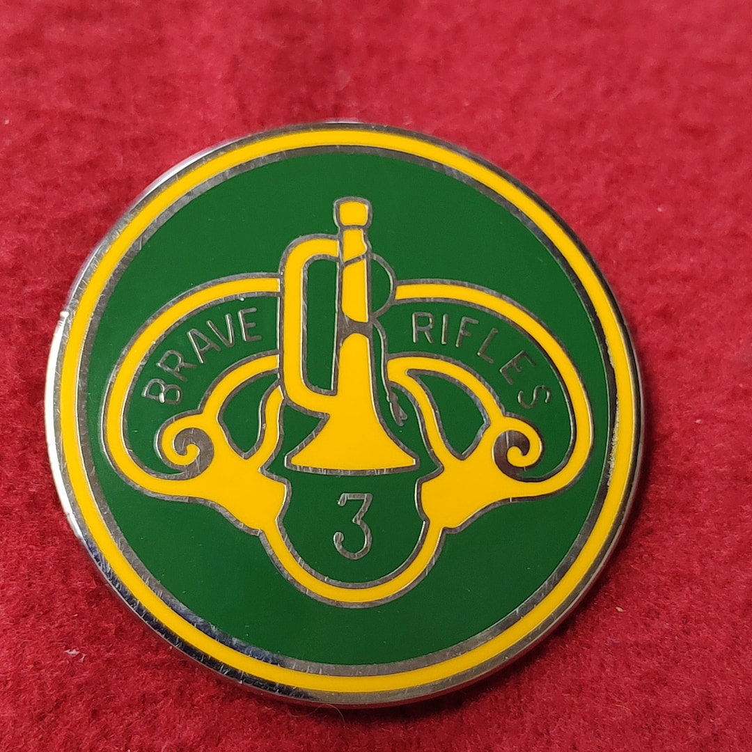 VINTAGE US Army 3rd ARMORED Cavalry Large Badge Pin 19cr50 - Etsy