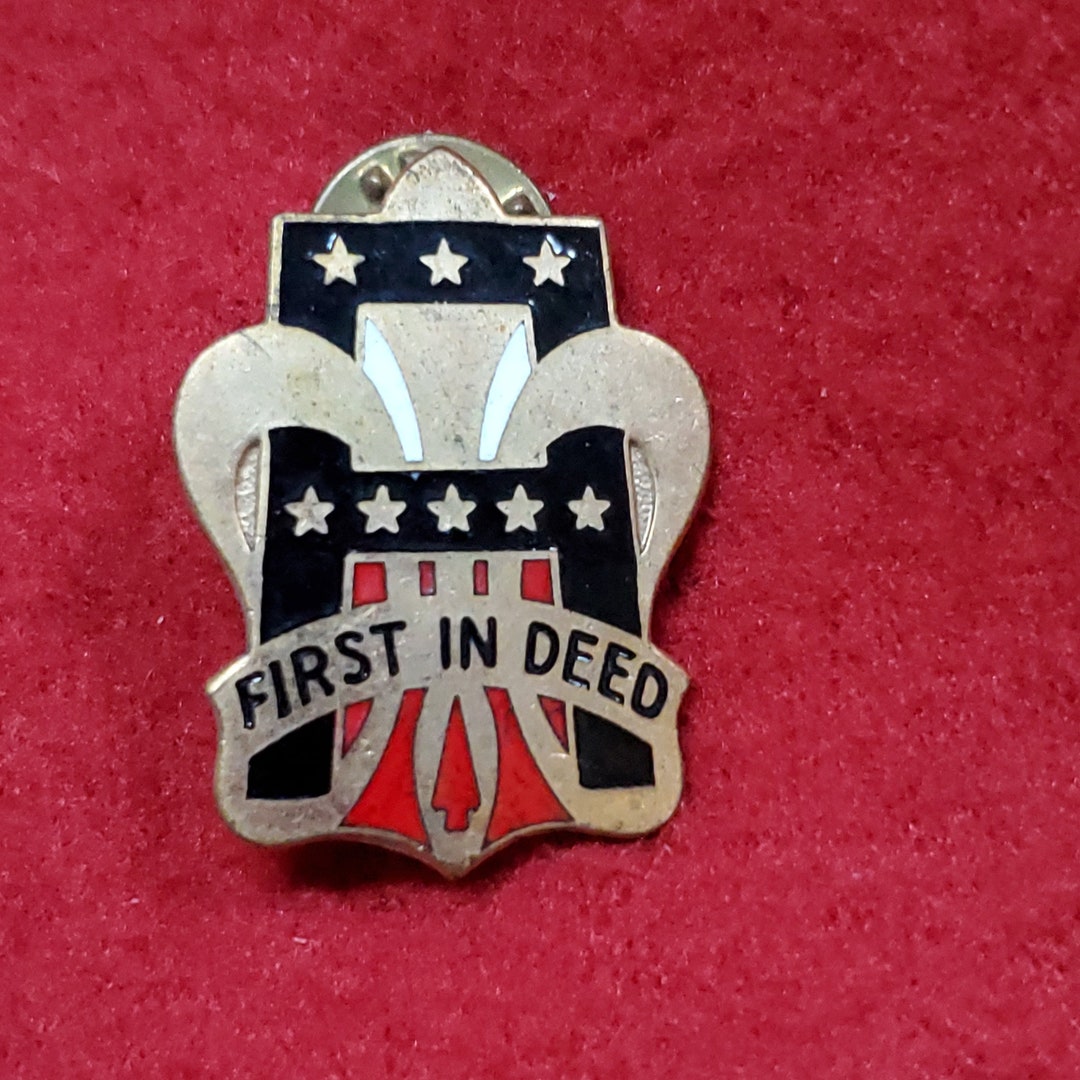 VINTAGE US 1st Army first in Deed Pin Crest Dui Unit 01o79 - Etsy