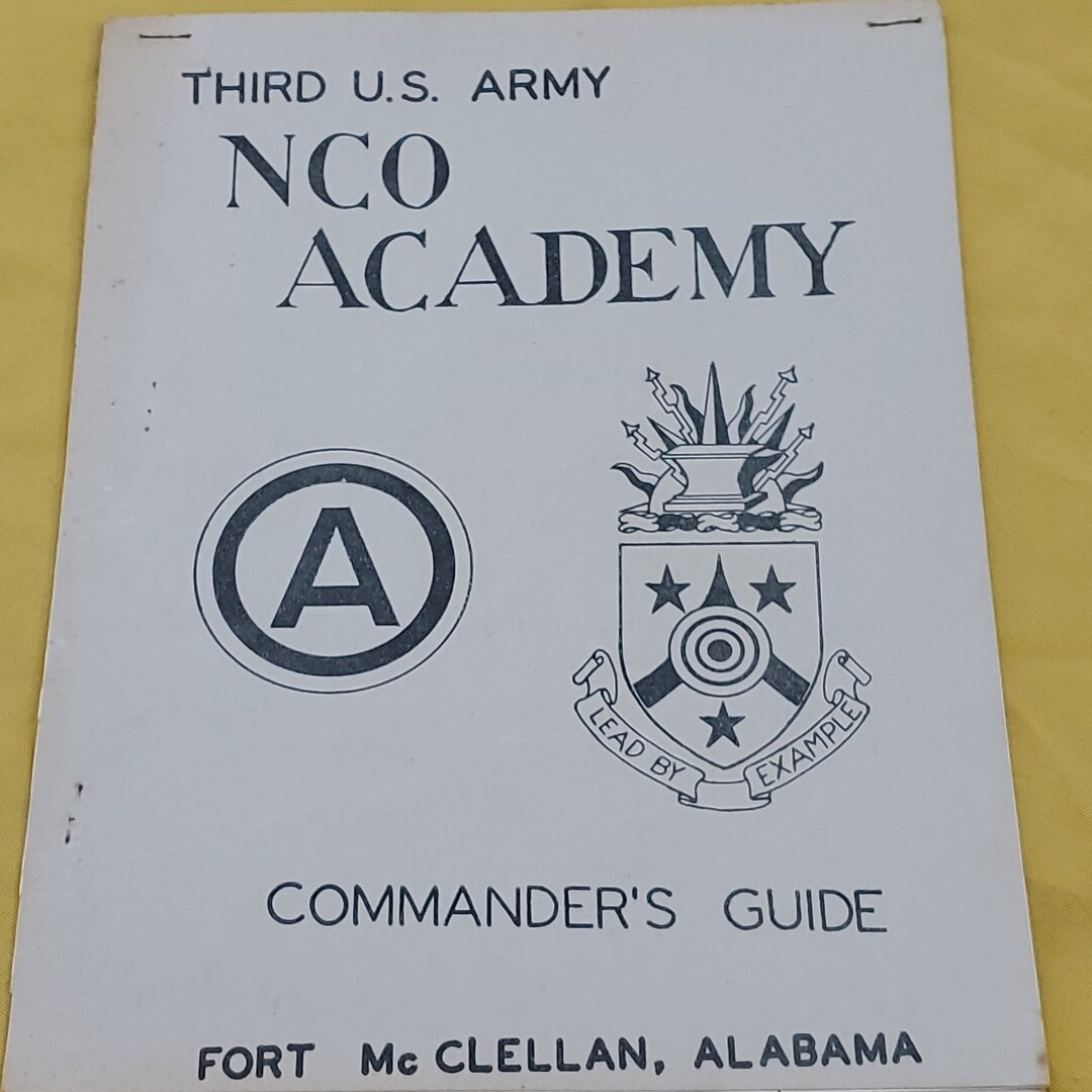 3rd Army NCO Academy Commander's Guide 30o - Etsy