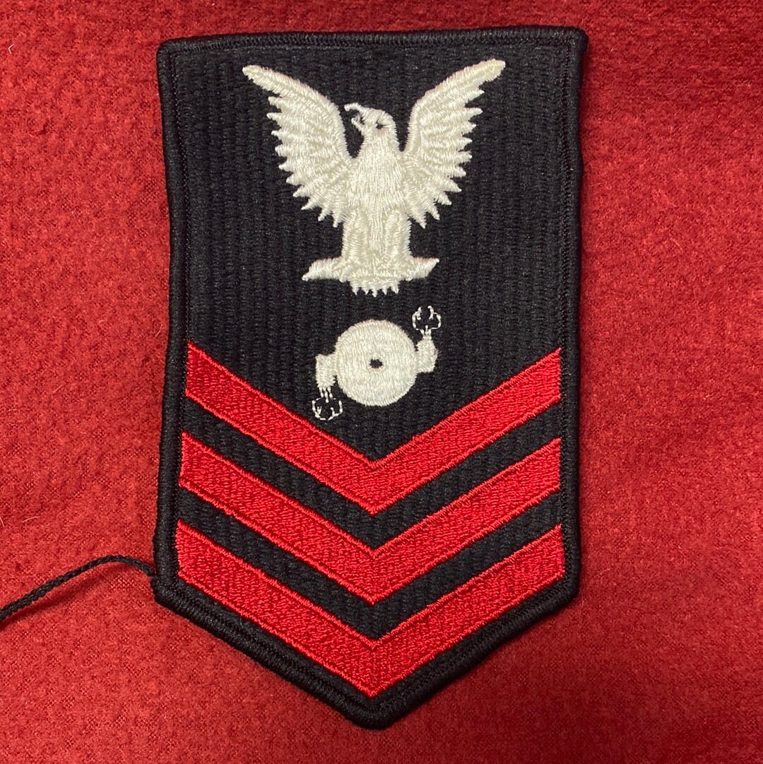 VINTAGE US Navy Coast Guard HULL Technician 1st Class Sew on Patch ...