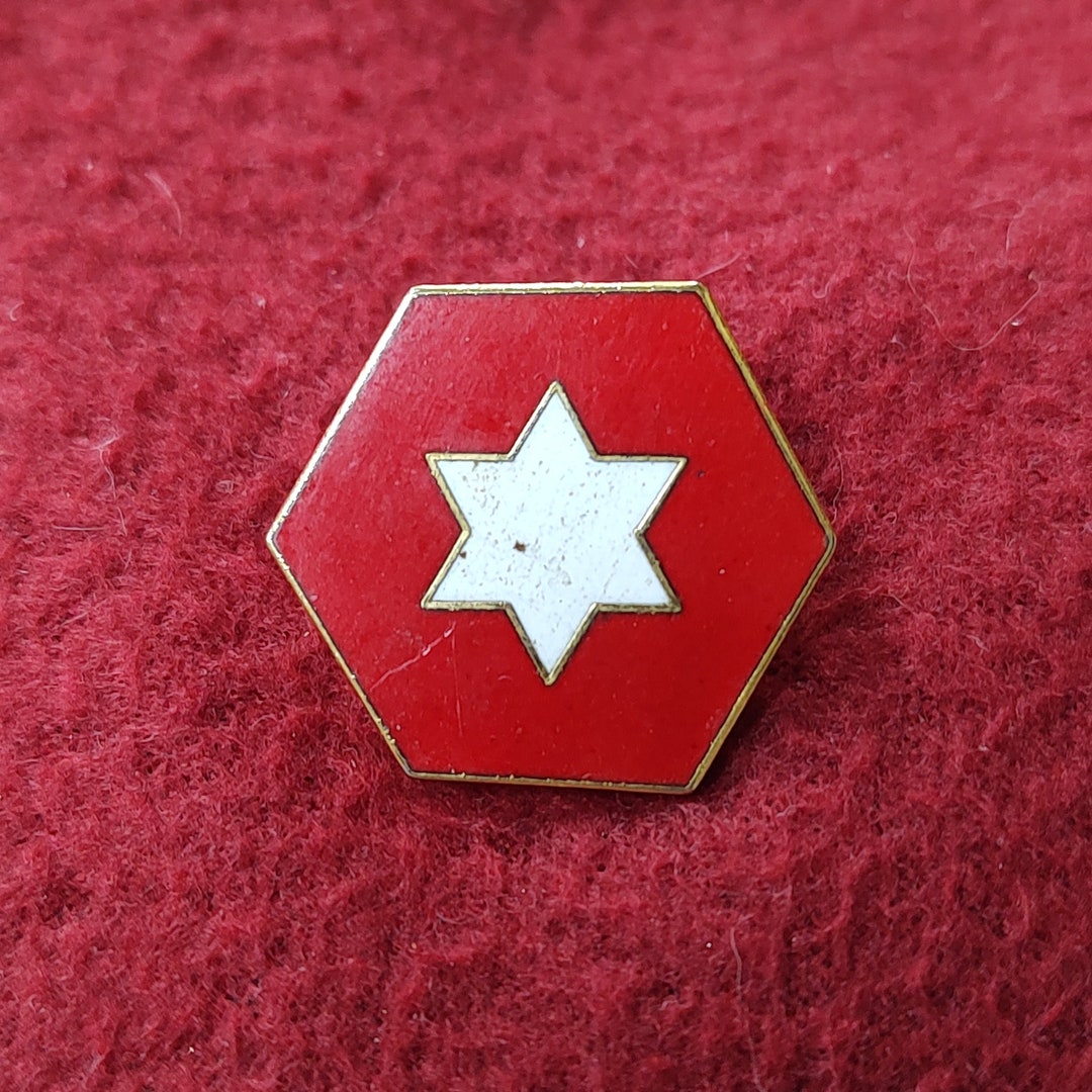VINTAGE US Army WWII 6th Infantryunit Crest Pin 11o83 - Etsy